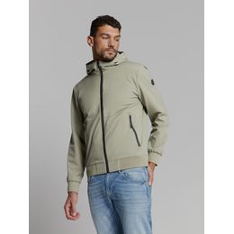 Kurzjacke NO EXCESS "NO EXCESS Jacke mit kapuze", Herren, Gr. XXL, gr&uuml;n (pastellgruen), 90% Polyester, 10% Nylon, Jacken Kurzjacke