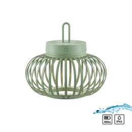 JUST LIGHT Pendelleuchte "AKUBA", gr&uuml;n, 1, &Oslash; 25cm, 1 Stk., Leuchten, Akkuleuchte, Pendelleuchte