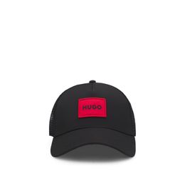 Baseball Cap Hugo "Kody-PL", Herren, schwarz (schwarz 001), Stoff, Kunstfaser, unifarben, Caps, im Tucker Style, mit Hugo Patch