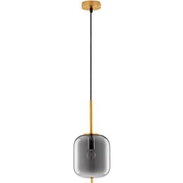 NOVA LUCE H&auml;ngeleuchten "LATO", schwarz (gold, schwarz), 1, &Oslash; 16,5cm, 1 Stk., Leuchten, Ohne Leuchtmittel