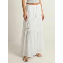Midirock ITS MAY "ITS MAY Skirt Alma", Damen, Gr. XS/S, wei&szlig;, Obermaterial: 100% Viskose, R&ouml;cke