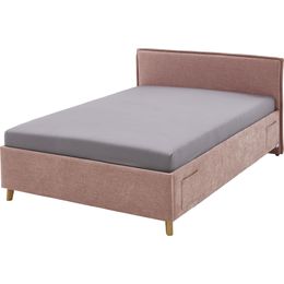 Meise M&ouml;bel Kinderbett MEISE.M&Ouml;BEL "FUN", rosa (rose, rose), B:103cm L:215cm, Betten, Kinderbett, Polsterbett wahlweise mit Bettkasten, Jugendbett inkl. USB-Anschluss
