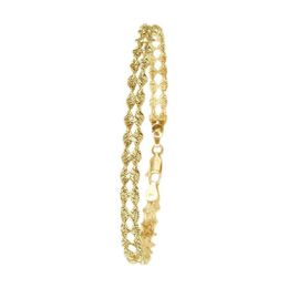 Armband Firetti "Schmuck Geschenk Gold 585 Armschmuck Armkette Fantasie Goldarmband", gelb (gelbgold, 585), Armb&auml;nder, Damen, 19cm, Gelbgold 585, Armband