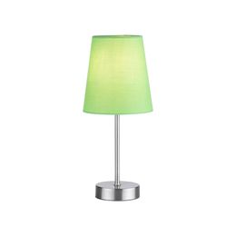 JUST LIGHT Tischleuchte "HEINRICH", gr&uuml;n, 1, &Oslash; 1,4cm, 1 Stk., Leuchten, ExklusiveE14, Schalter, Schnurschalter, Tischleuchte