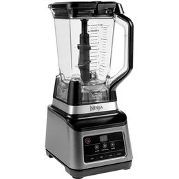 Ninja Standmixer "mit Auto-iQ BN750EU", silber (grau), B:19cm H:44,5cm T:25cm, Zerkleinerer, incl. 2,1 L Krug, 0,7 L Becher & 2 Deckel