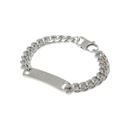 Halsreif Karl Kani "Karl Kani Karl Kani Retro Plate Bracelet", silber, Halsketten, Damen, onesize