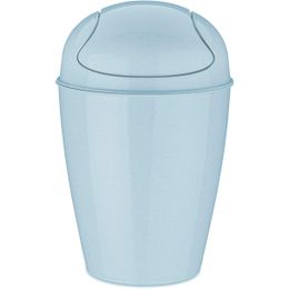 M&uuml;lleimer Koziol "DEL S", blau (recycled blau), B:22cm H:37cm T:22cm, Kunststoff, M&uuml;lleimer, M&uuml;lleimer, melaminfrei, 5 Liter