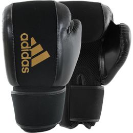 Boxhandschuhe adidas Performance "Boxing Gloves Washable" Gr. S, schwarz (schwarz, gold), Boxhandschuhe, S/M, Obermaterial: 100% Kunstleder