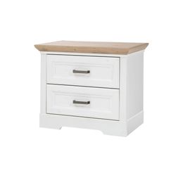 Nachtkommode Jasmin II - wei&szlig; - 65 cm - 52 cm - cm 41,0 - Sconto
