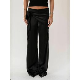 Chinohose ITS MAY "ITS MAY Trouser Violetta", Damen, Gr. XS, Normalgr&ouml;&szlig;en, schwarz, Obermaterial: 100% Polyester, Hosen Chinohose