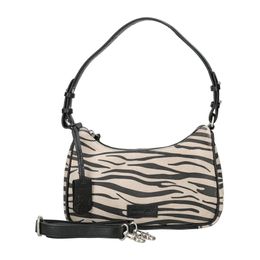 Henkeltasche Burkely "Burkely Taschen Veloursleder", Damen, Gr. onesize, zebra, Veloursleder, Taschen