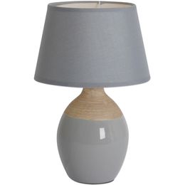 N&auml;ve N&Auml;VE Tischleuchte "Tali", wei&szlig;, 1, &Oslash; 20cm H: 31cm, 1 Stk., Leuchten, aus Keramik mit Textilschirm, &Oslash; 20 cm, Kippschalter an der Zuleitung, Tischleuchte