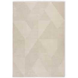 Teppich Astra "Maglie 242", beige (creme), B:133cm H:13mm L:190cm, Kunstfaser, Teppiche, Teppich, Kurzflor, modernes Design, Wohnzimmer, Schlafzimmer, Skandi