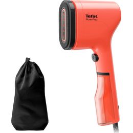 Tefal Dampfb&uuml;rste "Pure Pop", rot (korallenrot, schwarz), B:5,7cm H:31,8cm T:14,1cm, B&uuml;geleisen, entfernt bis zu 99,99% der Viren/Bakterien/Keime