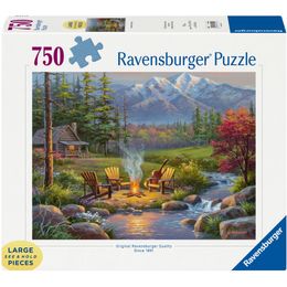 Puzzle Ravensburger "Lagerfeuer-Romantik", bunt, Puzzles, KinderB:80cm H:60cm, Pappe, Motiv, Made in Germany, B:80cm H:60cm