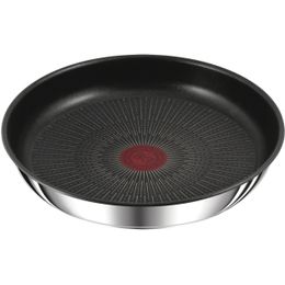 Bratpfanne Tefal "Ingenio Preference", edelstahl, B:29,4cm H:5,1cm L:29,4cm &Oslash;:28cm, Pfannen, Bratpfanne, stapelbar, Antihaftversiegelung, Thermo-Signal, 18/10-Edelstahl
