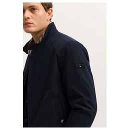 Blouson Bugatti "Regular Fit", Herren, Gr. 50, 390, marine, 100% Polyester, unifarben, regular fit, Jacken Blouson, wasserabweisend mit Cord-Details