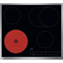 AEG Elektro-Kochfeld, schwarz, B:57,6cm T:51,6cm, Kochfelder, Autarkes Kochfeld: Erweiterbare Kochzonen f&uuml;r gro&szlig;e Pfannen & T&ouml;pfe