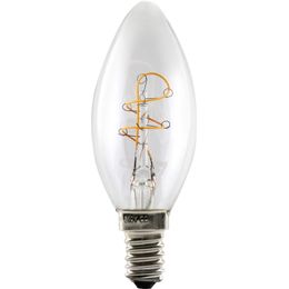 Segula LED-Filament "LED Kerze klar E14", Energieeffizienz: G (A-G), transparent, klar, L:10cm &Oslash;:3,5cm, Leuchtmittel
