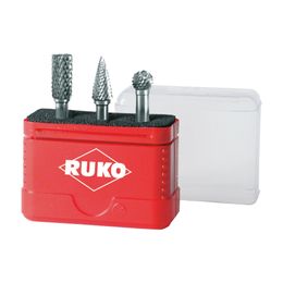 Ruko Hartmetall-Fr&auml;sstifte-Satz in Mini-Box 3-teilig (116001)