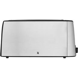 WMF Toaster "Bueno Pro, Doppel-Langschlitz-Toaster, XXL Toast, Br&ouml;tchenaufsatz", silber (edelstahlfarben), B:39cm H:19,5cm T:18,4cm, Toaster, 6 Br&auml;unungsstufen, Brotzentrierung, Kr&uuml;melschublade, Cromargan Geh&auml;use
