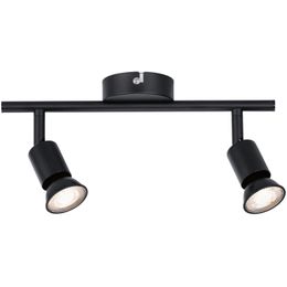 Paulmann LED Deckenleuchte "Carolina", schwarz, 2, H: 12,4cm, 1 Stk., Leuchten, GU10, LED Deckenleuchte