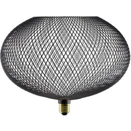 Segula LED-Filament "LED Floating Cage", Energieeffizienz: G (A-G), schwarz, L:230cm &Oslash;:300cm, Leuchtmittel, LED Floating Cage Oval 300 black E27, 5W, 2200K, 350lm