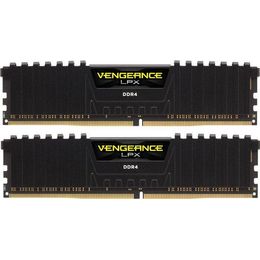 Corsair Vengeance LPX schwarz DIMM Kit 16GB, DDR4-3000, CL15-17-17-35