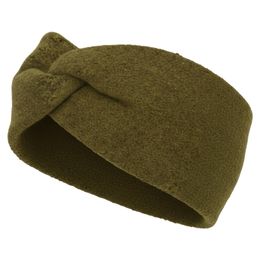 Stirnband styleBREAKER "Feinstrick Stirnband Twist Knoten", Damen, gr&uuml;n (oliv), Obermaterial: 100% Viskose CV., Modisch, M&uuml;tzen Stirnband