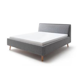 Meise M&ouml;bel Polsterbett MEISE.M&Ouml;BEL "Frieda", grau, B:196cm H:105cm L:224cm, Betten, Polsterbett, wahlweise mit Lattenrost und Bettkasten