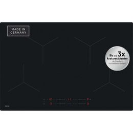 AEG Induktions-Kochfeld "TO841A0FIT", schwarz, B:77cm H:4,4cm T:51cm, Kochfelder, SaphirMatt SE &ndash; 3&times; kratzresistenter & langlebig, Made in Germany