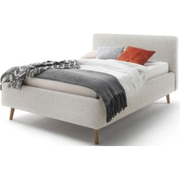 Meise M&ouml;bel Polsterbett MEISE.M&Ouml;BEL "Mattis", beige, B:161cm H:105cm L:218cm, Bezug Bett: Multicolor (100% Polyester), Betten, Polsterbett, Topseller, wahlweise mit Bettkasten