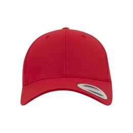 Flex Cap Flexfit "Flexfit Accessoires Curved Classic Snapback", Gr. onesize, rot, 60% Baumwolle, 40% Polyester, unifarben, Caps