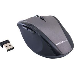 Sch&auml;fer Shop Sch&auml;fer Shop Select Funkmaus, 5 Tasten & Scrollrad, bis 1600 dpi, mit USB-Dongle, schwarz-grau