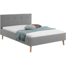 Meise M&ouml;bel Polsterbett MEISE.M&Ouml;BEL "Jazz", grau (grau, grau), L:210cm, Betten, Polsterbett, erh&auml;ltlich in den Breiten 140 & 180cm