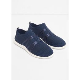bonprix Barfu&szlig;schuhe mit flexibler Sohle, blau, Gr.40, Bequemer Barfu&szlig;-Sneaker, aus Vegan