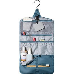 Kulturbeutel Deuter "WASH BAG II", Kinder, Gr. B/H/T: 30cm x 19cm x 4cm, blau (atlantic), Polyamid, Taschen Kulturbeutel, mit verstaubarem Haken, mit gro&szlig;er Rei&szlig;verschlusstasche