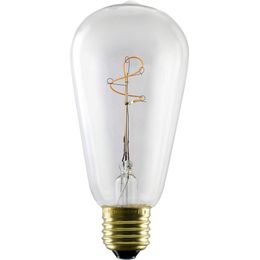 Segula LED-Filament "LED Rustika klar, E27", Energieeffizienz: G (A-G), transparent, klar, L:14,5cm &Oslash;:6,5cm, Leuchtmittel