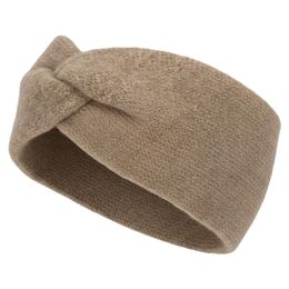 Stirnband styleBREAKER "Feinstrick Stirnband Twist Knoten", Damen, braun, Obermaterial: 100% Viskose CV., Modisch, M&uuml;tzen Stirnband