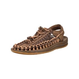 Sandale Keen "Keen Sandalen Leder", Damen, Gr. 40, braun, beige, Leder, Schuhe Sandale