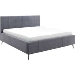 Meise M&ouml;bel Stauraumbett MEISE.M&Ouml;BEL "Lizzano", grau (anthrazit), L:217cm, Betten, Stauraumbett, inkl. Lattenrost und Bettkasten