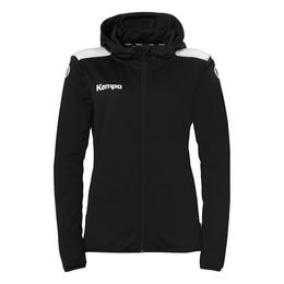 Trainingsjacke Kempa "Kapuzenjacke Emotion 27 Women", Herren, Gr. M, schwarz (schwarz, wei&szlig;), Obermaterial: 100% Polyester Pol. recyc.., Jacken Trainingsjacke