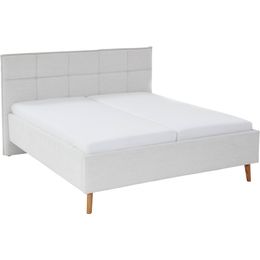 Meise M&ouml;bel Polsterbett MEISE.M&Ouml;BEL "Paulo wahlweise mit Bettkasten, erh&auml;ltlich in den Breiten 160 & 180cm", beige, B:182cm H:120cm L:213cm, Betten, Polsterbett, wahlweise mit Holz- oder Metallfu&szlig;