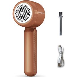 Rowenta Fusselrasierer "Easy Care, wiederaufladbarer Fusselentferner, einfache Handhabung", terrakotta, B:6,95cm H:19,8cm T:8,4cm, Fusselrasierer, breiter Edelstahlkopf, 3-fach gezahnte Klingen, JA8001, Fusselrasierer