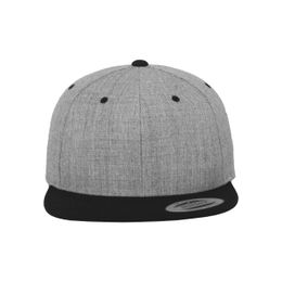 Flex Cap Flexfit "Flexfit Unisex Classic Snapback 2-Tone", Gr. onesize, erdgrau, schwarz, 80% Polyacryl, 20% Wolle, unifarben, Caps