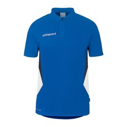 Poloshirt Uhlsport "POLO SHIRT Equipe 29 Kids", M&auml;dchen, Gr. 152, blau (azurblau, wei&szlig;, marine), Obermaterial: 100% Polyester Pol. recyc.., Shirts