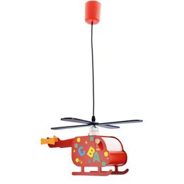 N&auml;ve N&Auml;VE Pendelleuchte "Hubert", rot (rot, blau), 1, H: 20cm, 1 Stk., Leuchten, Form eines Hubschraubers, Pendelleuchte