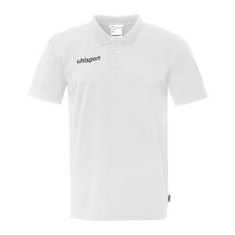 Poloshirt Uhlsport "POLO SHIRT Essential Kids", M&auml;dchen, Gr. 164, wei&szlig; (wei&szlig;, schwarz), Obermaterial: 100% Baumwolle CO(Bio)., Shirts