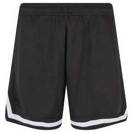 Shorts Urban Classics "Urban Classics Herren Short Basketball Shorts", Herren, Gr. 4XL, US-Gr&ouml;&szlig;en, schwarz, 100% Polyester, loose fit, Hosen Shorts