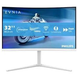 Philips Curved-Gaming-Monitor "32M2C5501", Energieeffizienz: F (A-G), wei&szlig;, Monitore, dreh-, neig-, und h&ouml;henverstellbar